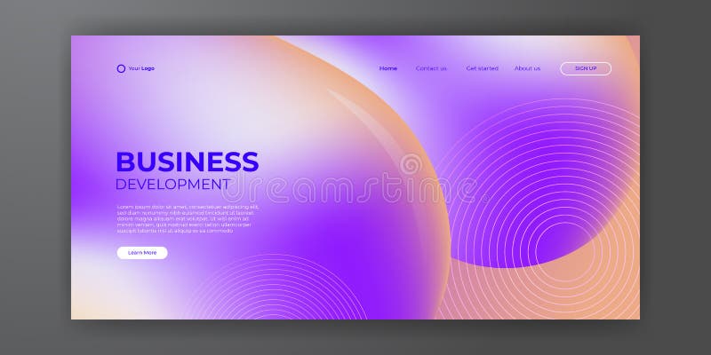 Website Landing Page Background, Modern Abstract Style Stock ...