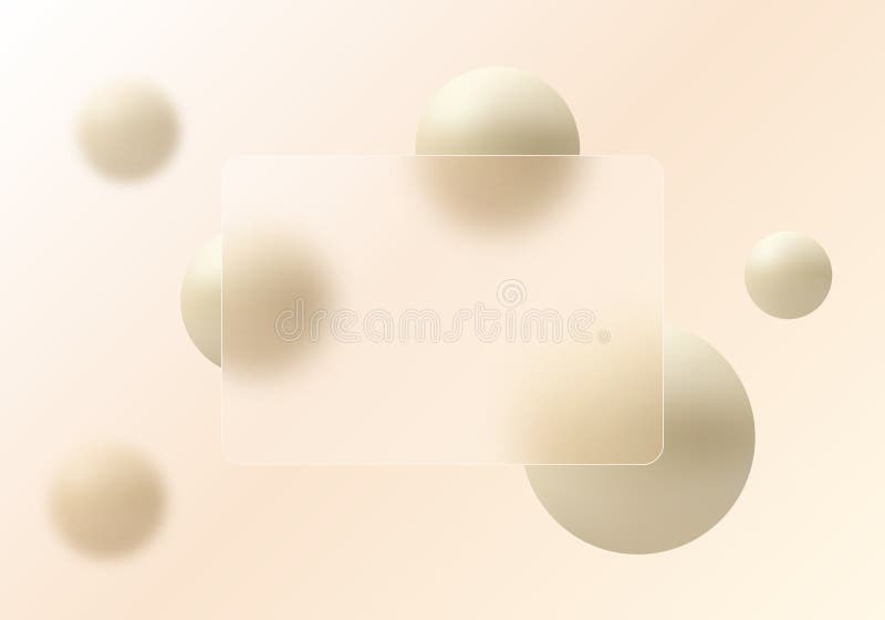 Website Landing Page in Glass Morphism Style. Light-colored ...