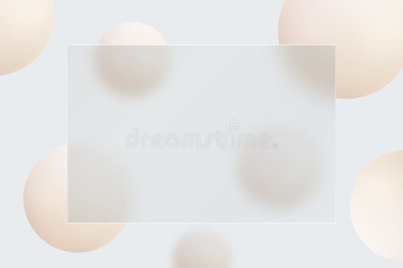 Website Landing Page Template in Glass Morphism Style. Horizontal ...