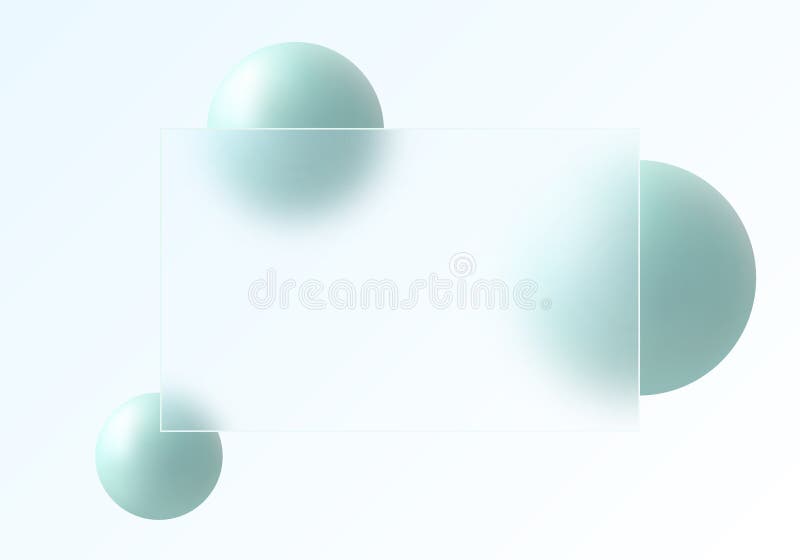 Website Landing Page Template in Glass Morphism Style, Transparent ...