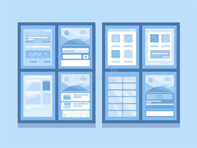 Website Layout Design Concept Stock Photo - Image of interface, graphic ...