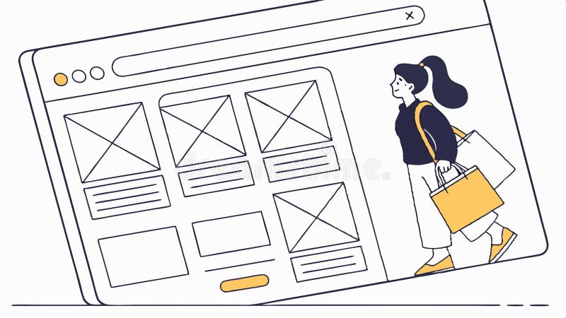 Website Layout Design Template, Web Design and Interface, Page ...