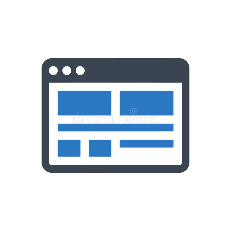 Website Layout Icon stock vector. Illustration of icon - 361529125