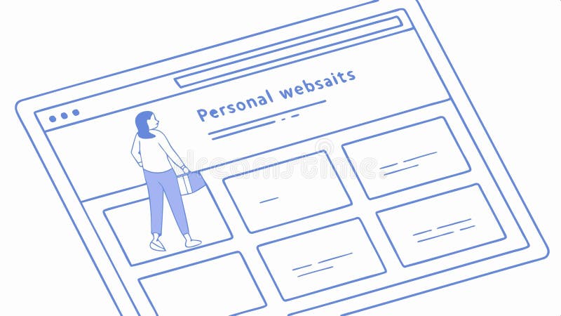 Website Layout Template, Web Design and User Interface Framework Vector ...