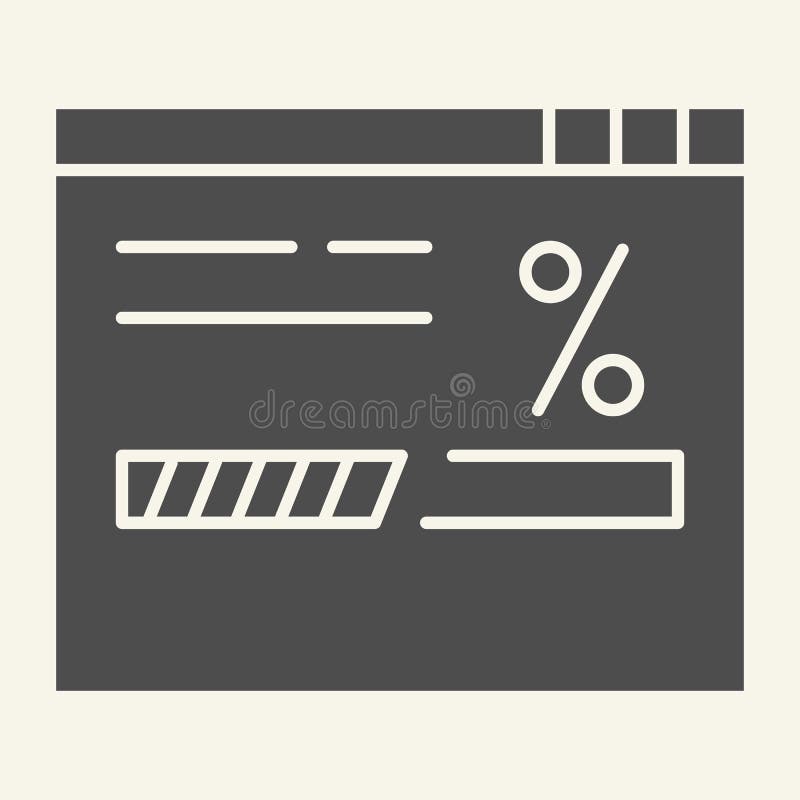 Website Loading Solid Icon. Browser Load Vector Illustration Isolated ...