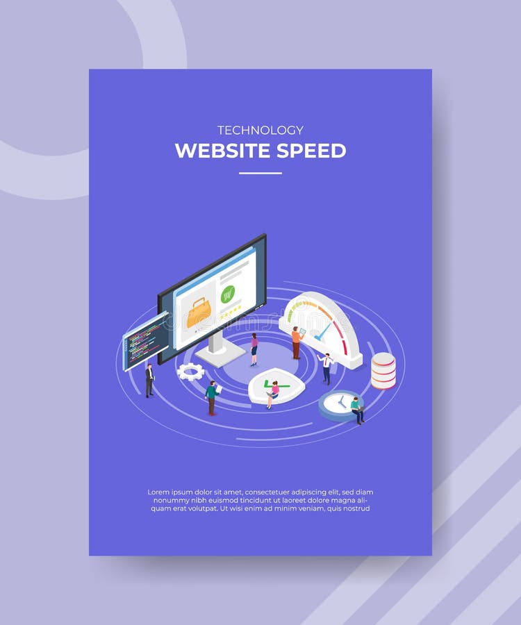 Website Loading Speed Concept for Template Banner and Flyer for ...