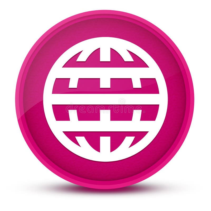 Website Luxurious Glossy Pink Round Button Abstract Stock Illustration ...