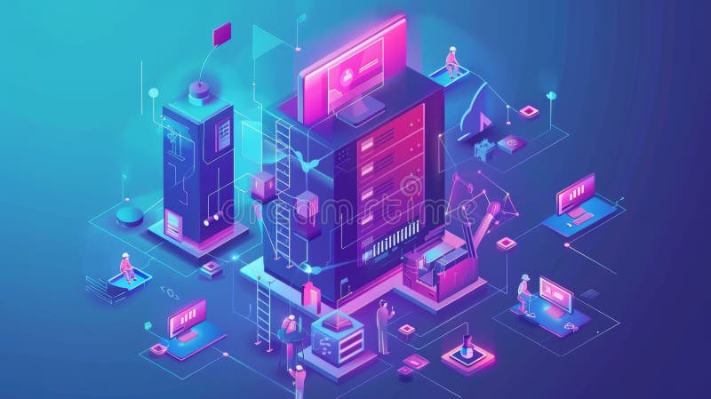 Website Maintenance Banner with Concept of Updating Internet Software ...