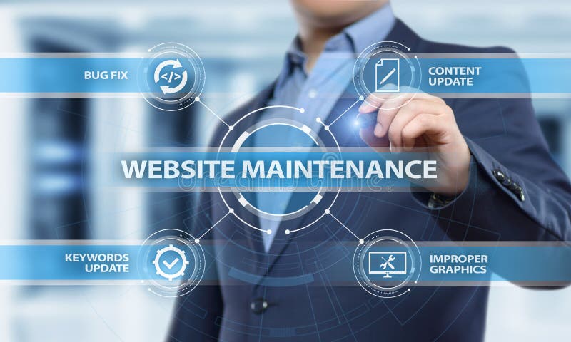 Website Maintenance Business Internet Network Technology Concept Stock ...
