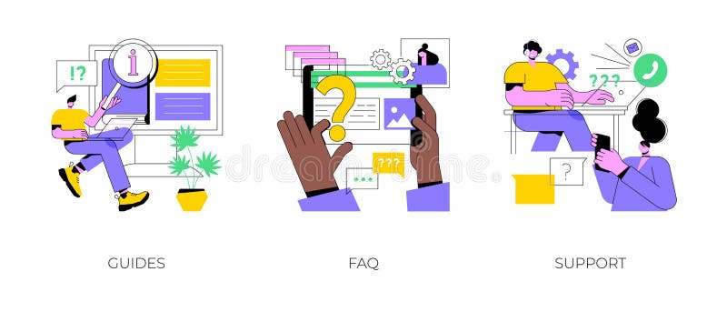 Website Menu Bar Abstract Concept Vector Illustrations. Stock Vector ...