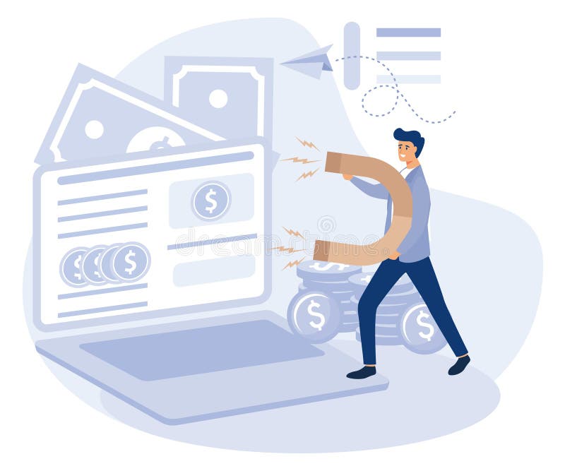 Website Monetization Concept, Earn Money Online, Influencer Business ...