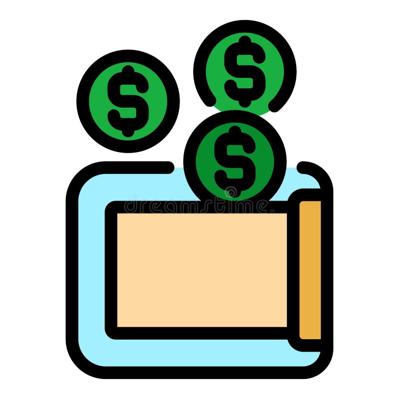 Website Monetization Icon Color Outline Vector Stock Vector ... Website Monetization Icon Color Outline Vector Stock Vector ...