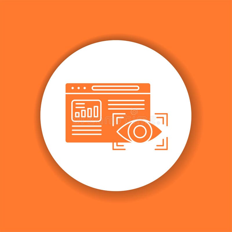 Website Monitoring Color Glyph Icon. SEO Optimization Sign Stock Vector ...