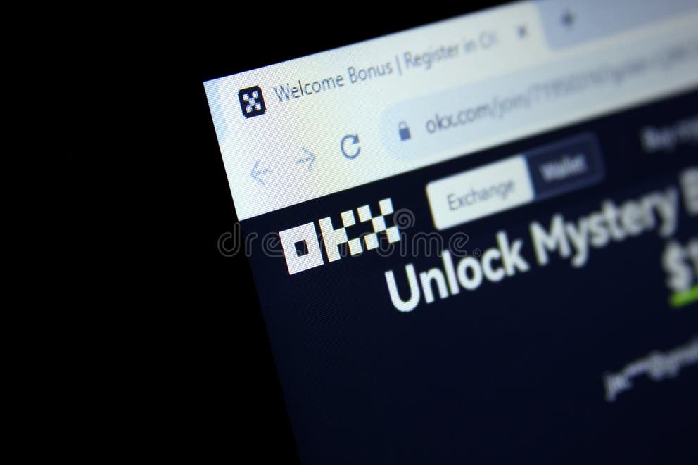 Okx Cryptocurrency Exchange Editorial Stock Photo - Image of internet ...