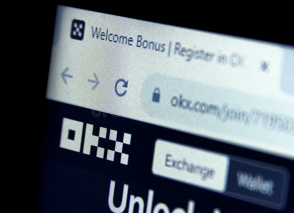 Okx Cryptocurrency Exchange Editorial Stock Photo - Image of digital ...