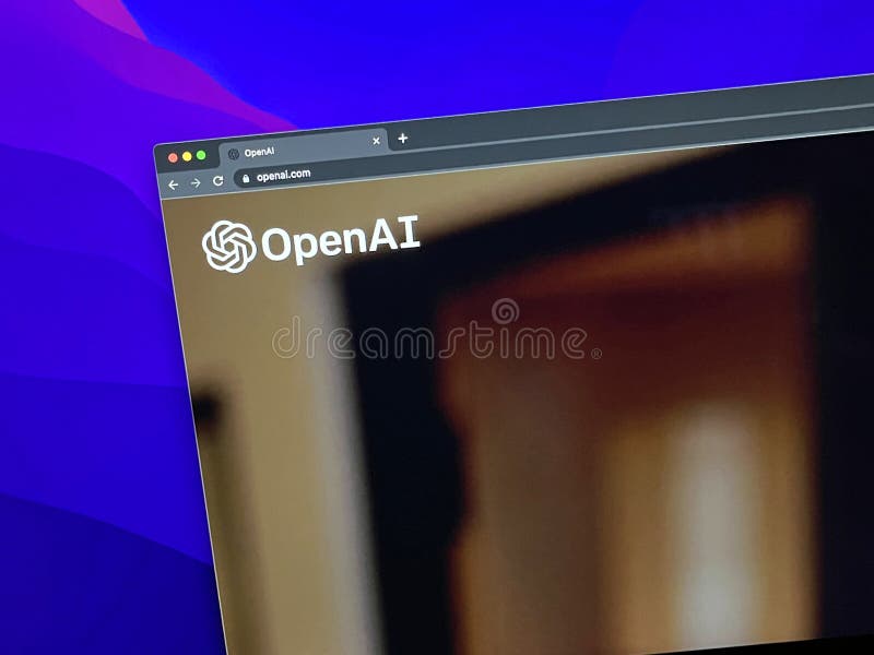 Website of OpenAI editorial image. Image of font, francisco - 270473010