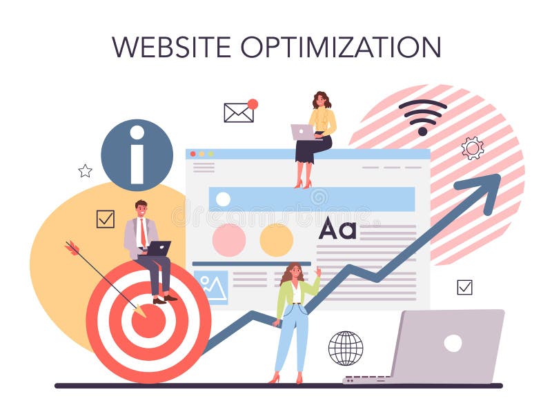 Website Optimization Concept. Website Development and Programming ...