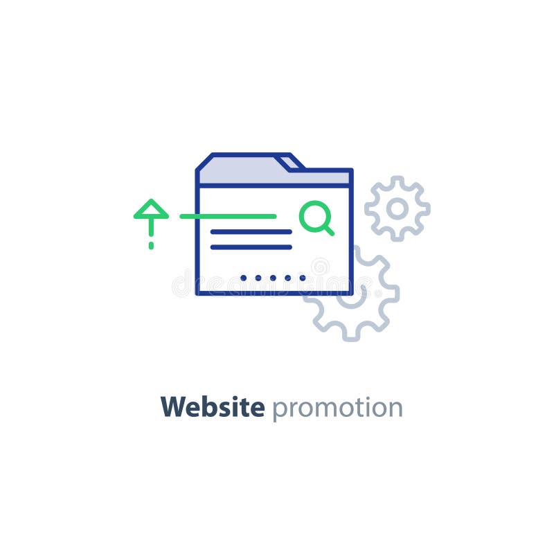 Website Optimization Services, Promotion and Development Concept Icon ...