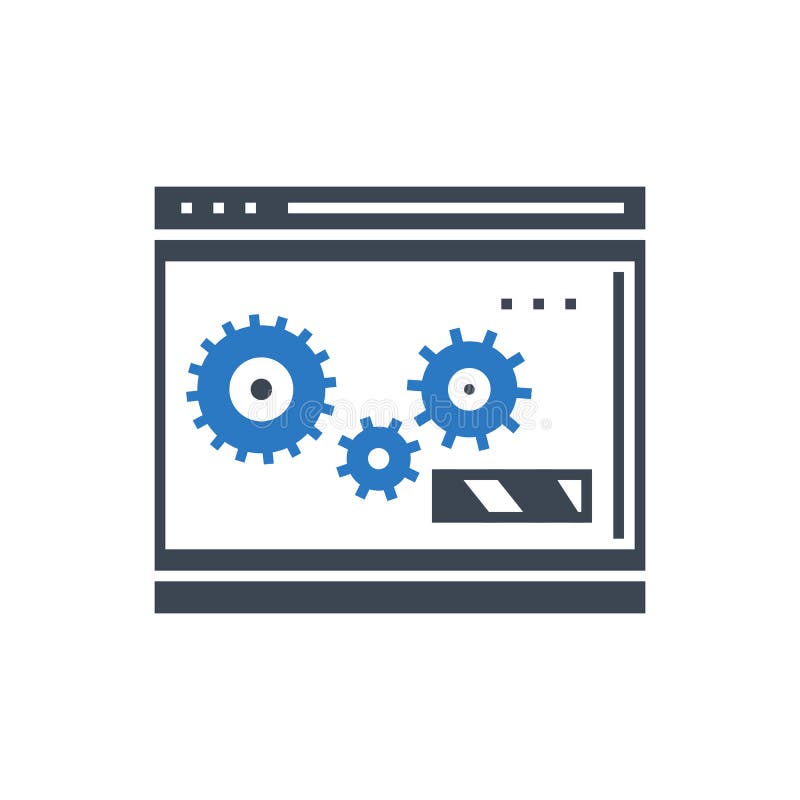 Website Optimization Vector Glyph Icon Stock Vector - Illustration of ...