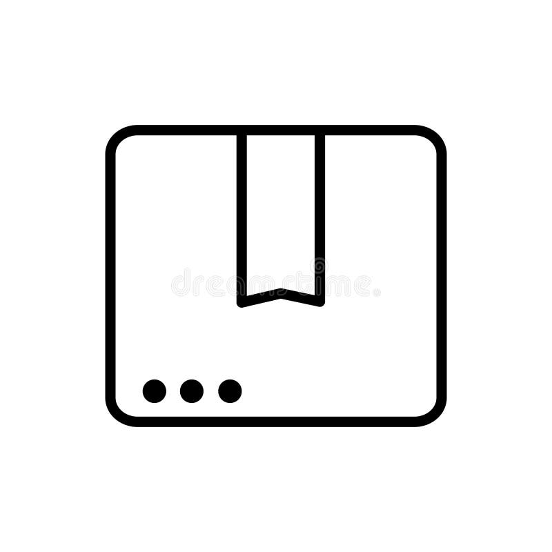 Website Order Service Delivery Icon Thick Line Stock Vector ...