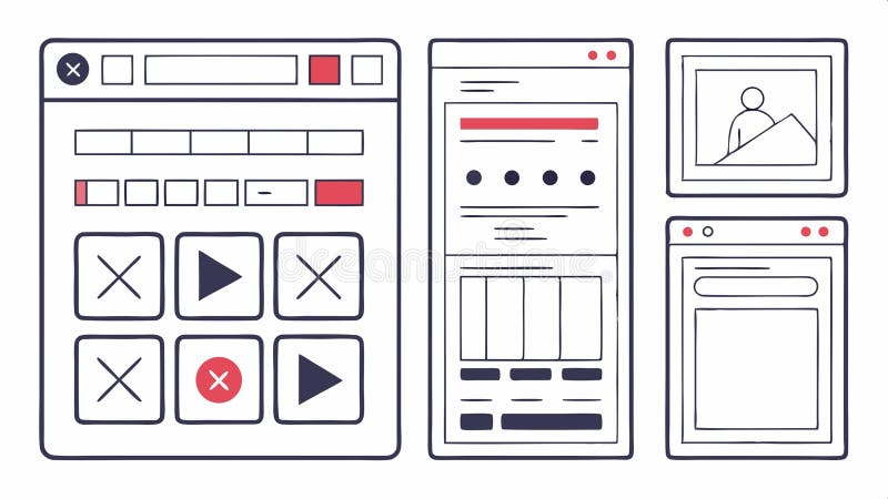 Website Page Elements Vector, Web Design Components and Layout UI Kit ...