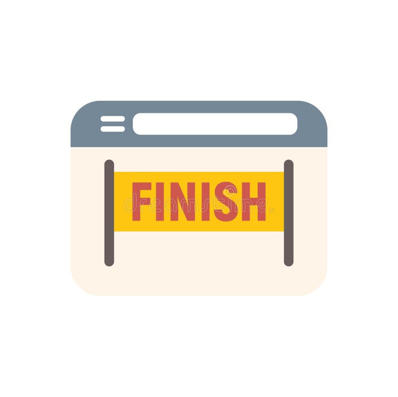 Finish Line Completing Website Project Representing Success Online ...