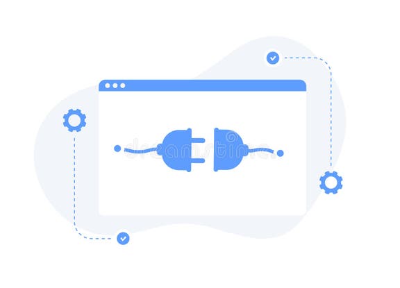 Website Plugin for Ecommerce CMS Concept. Web Developer Extension, SEO Plugins for Digital ...