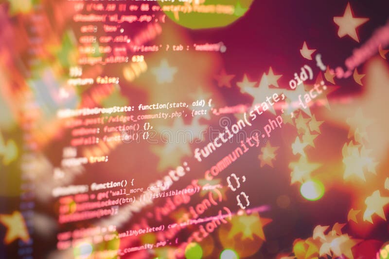 Web Programming Functions on Laptop on Laptop. it Business. Python Code ...