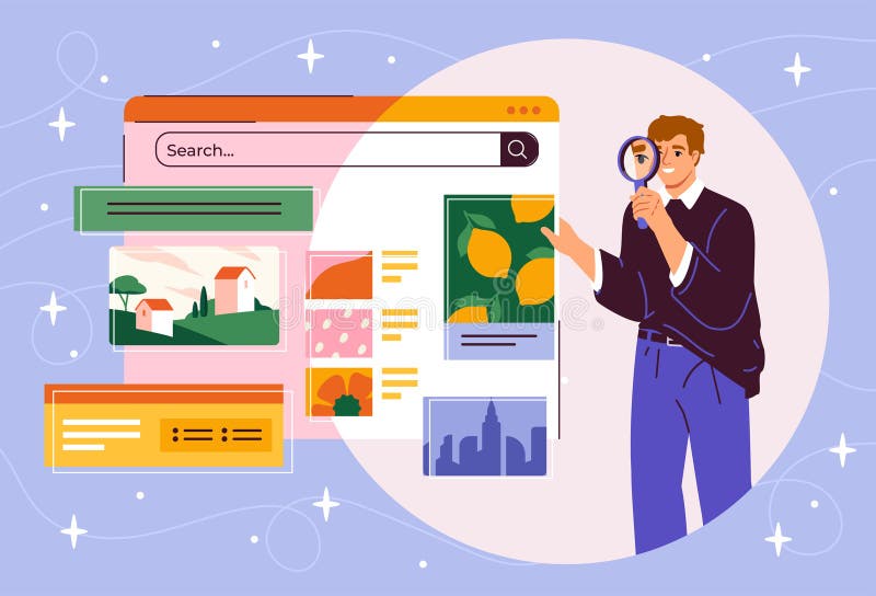 Website Programming Man Vector Concept Stock Vector - Illustration of ...