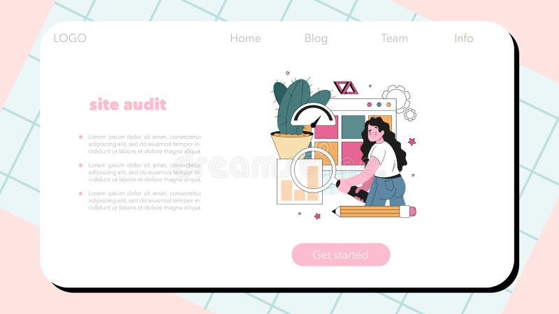 Website Promotion Web Banner or Landing Page. Online Business Stock ...