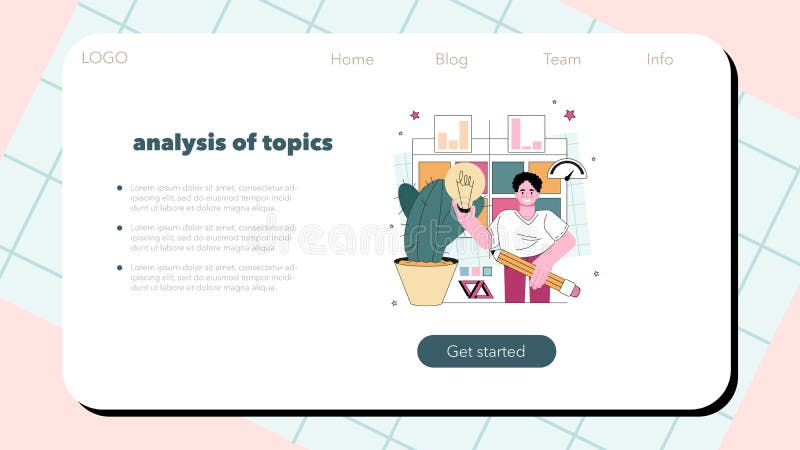 Website Promotion Web Banner or Landing Page. Online Business Stock ...