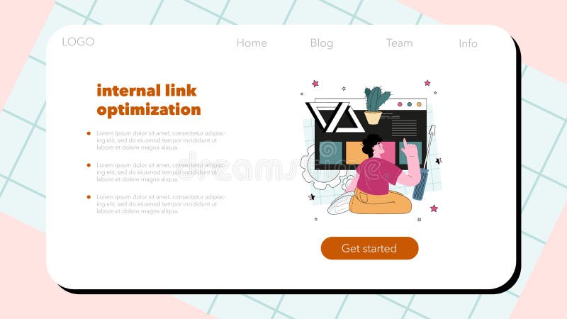 Website Promotion Web Banner or Landing Page. Online Business Stock ...