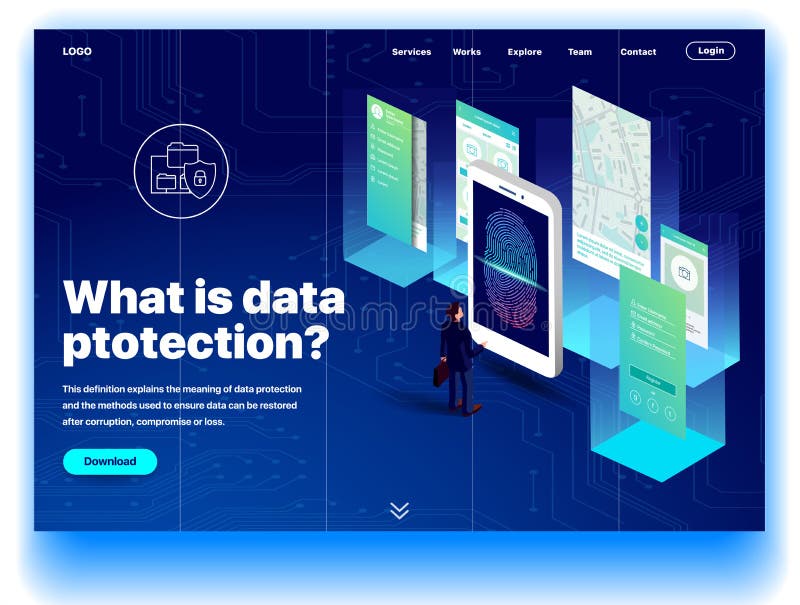 Website Providing Information Service What is Data Protection Stock ...