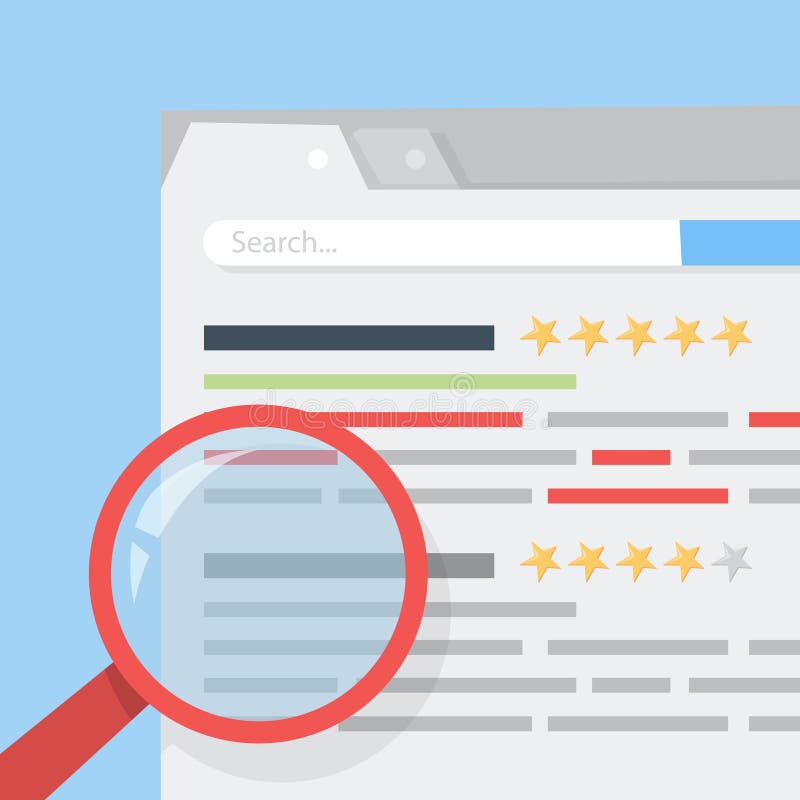 Website Ranking Concept. Evaluate Web Page and Improve Stock Vector ...