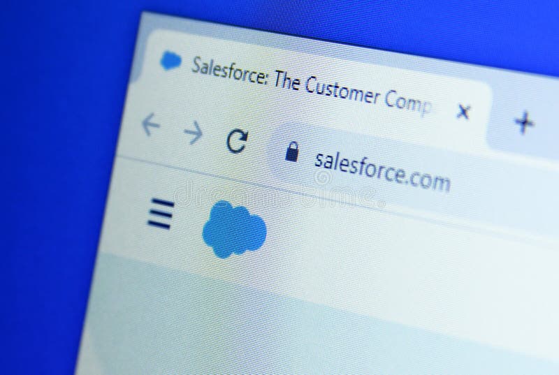 Salesforce company logo editorial image. Image of logo - 100978235