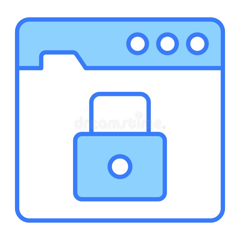 Website Security Icon Modern Illustration Stock Vector - Illustration ...