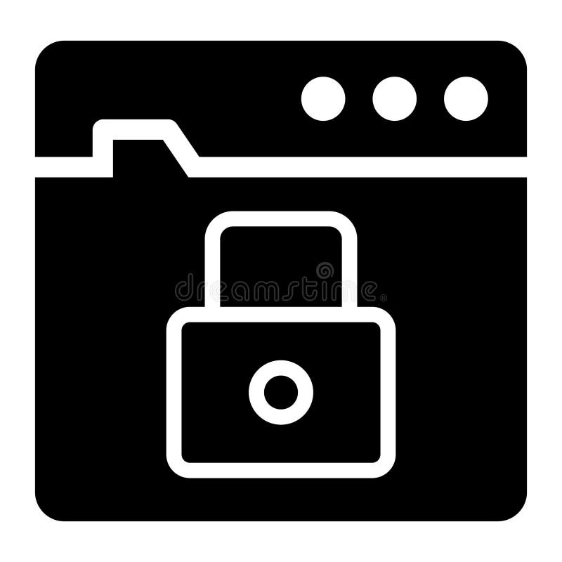 Website Security Icon Modern Illustration Stock Vector - Illustration ...