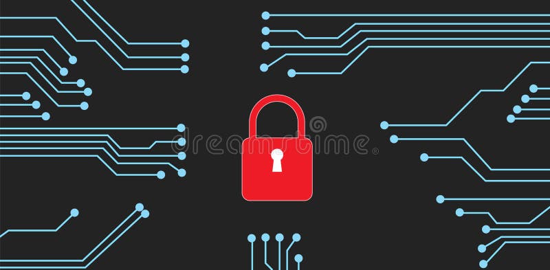 Website security stock vector. Illustration of padlock - 56379092