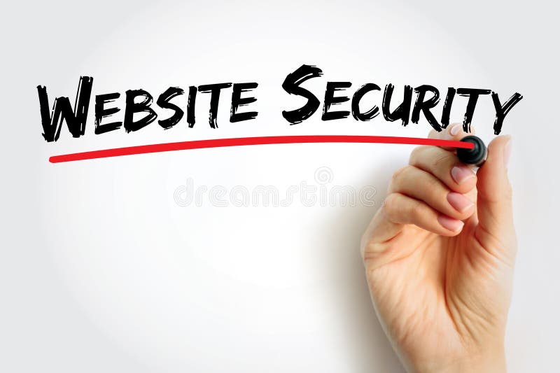 Website Security Text Quote, Concept Background Stock Image - Image of ...