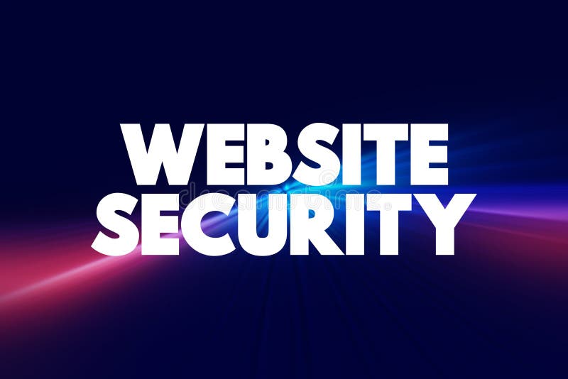 Website Security Text Quote, Concept Background Stock Illustration ...