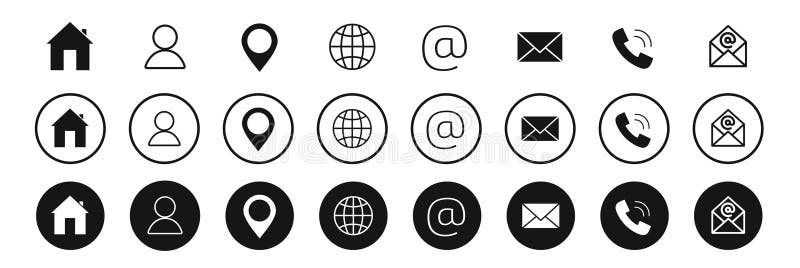 Website Set Icons. Web Icon Set. Social Media Icons Stock Vector ...
