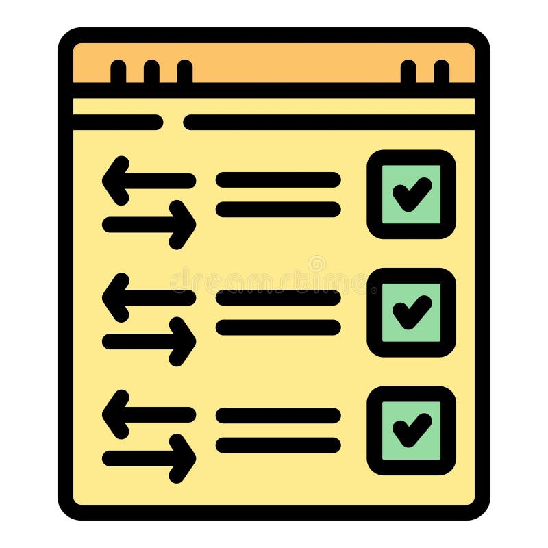 Website Showing Completed Online Survey Results with Check Marks Stock ...