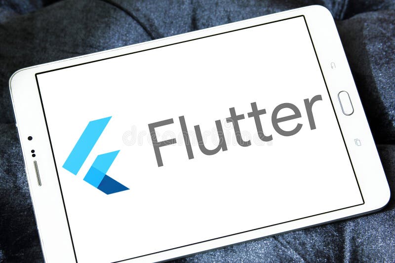 Flutter Software Company Logo Editorial Photo - Image of phone, online ...