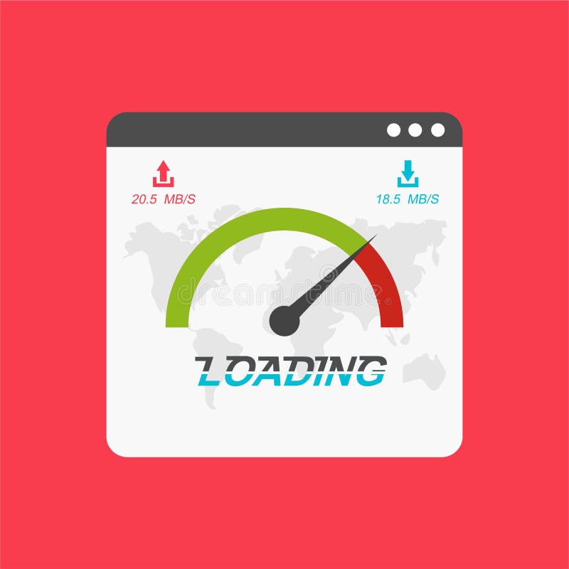 Website Speed Loading Time. Web Browser with Speedometer Test Showing ... Website Speed Loading Time. Web Browser with Speedometer Test Showing ...