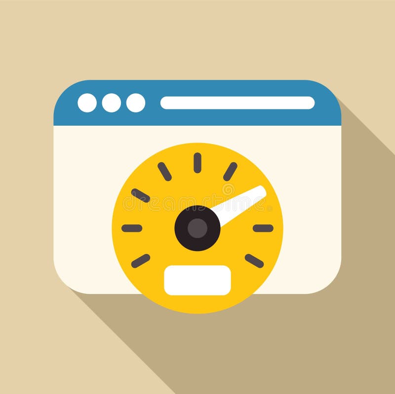 Website Speed Optimization with Speedometer Showing Internet Connection ...