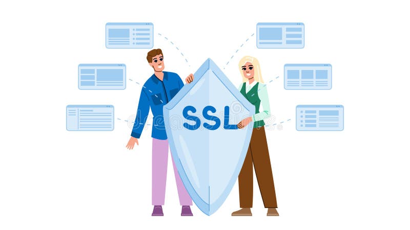 Website Ssl Secure Sockets Layer Vector Stock Vector Illustration Of Internet Privacy 310667589