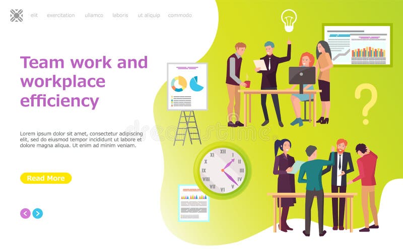 Website for Teamwork Efficiency and Achieving Business Success. People ...