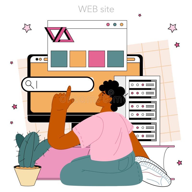 Website Technical Support Online Service or Platform. Web Page Stock ...