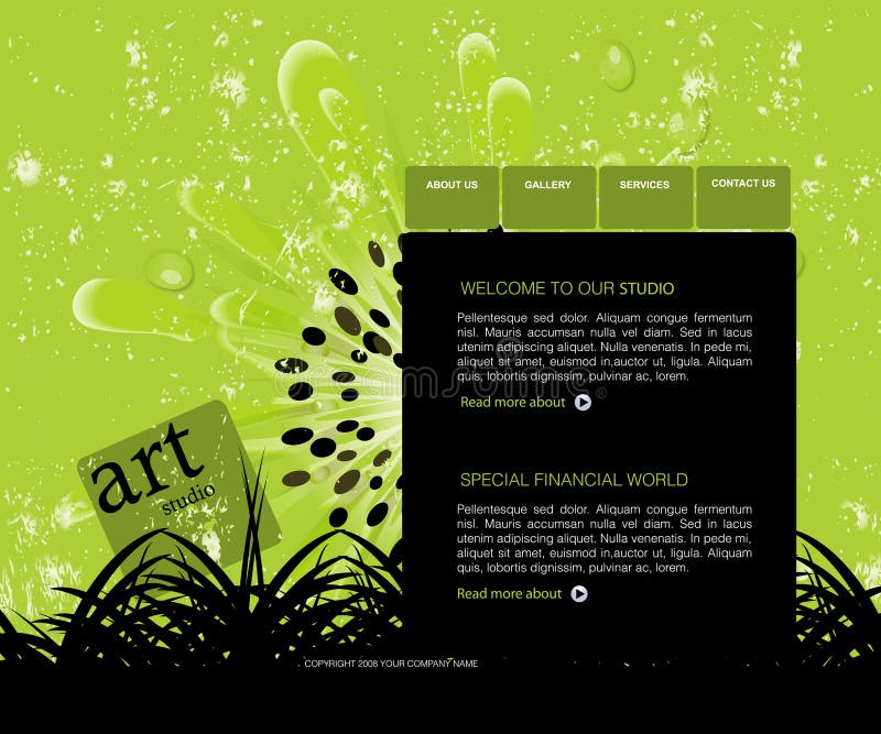 Website template stock vector. Illustration of creative - 15950034