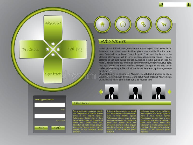 Cool New Buttons with Glossy Colors Stock Vector - Illustration of ...